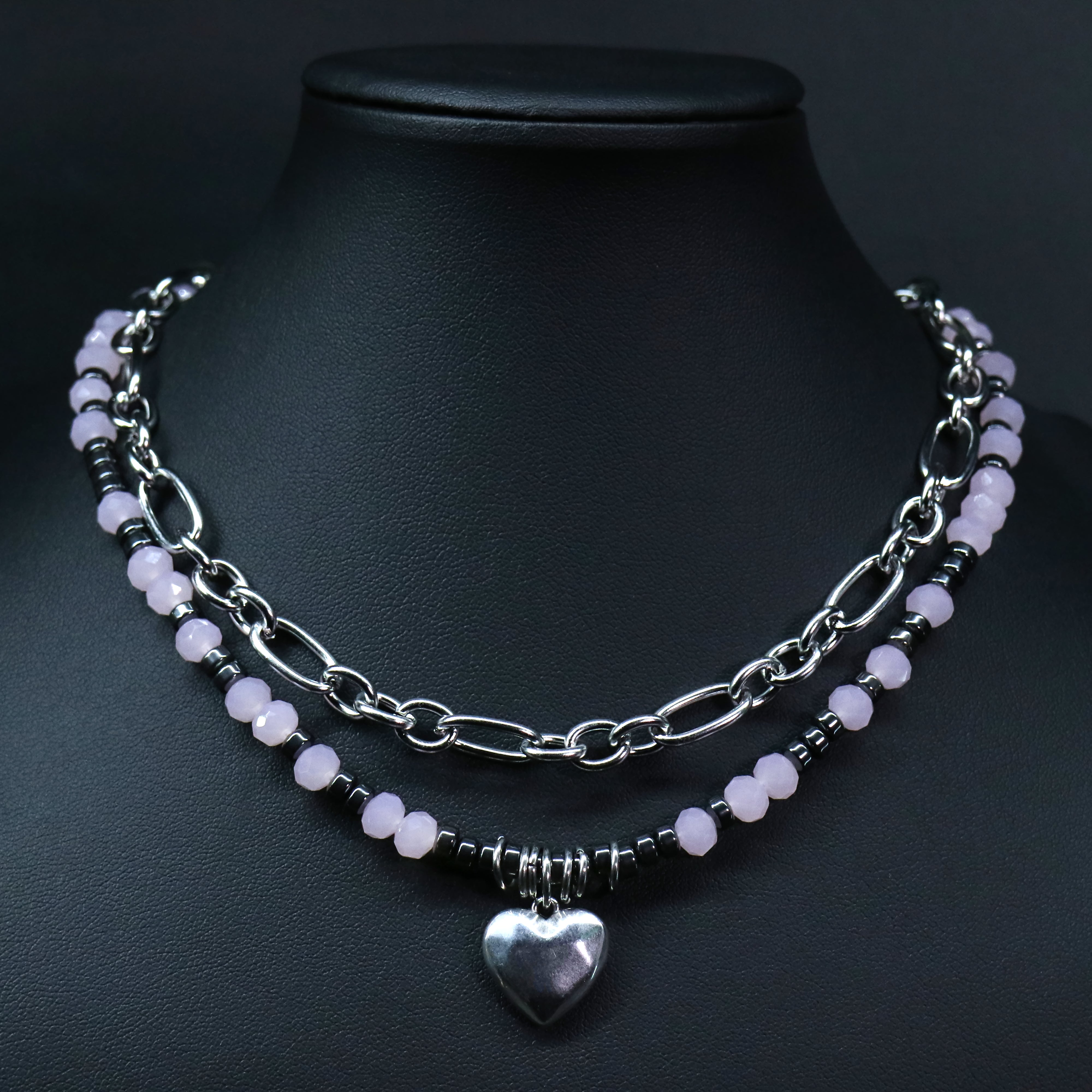 Soft Signal || Double Layer Stainless Steel Choker - Necklace || RAVEBOUND