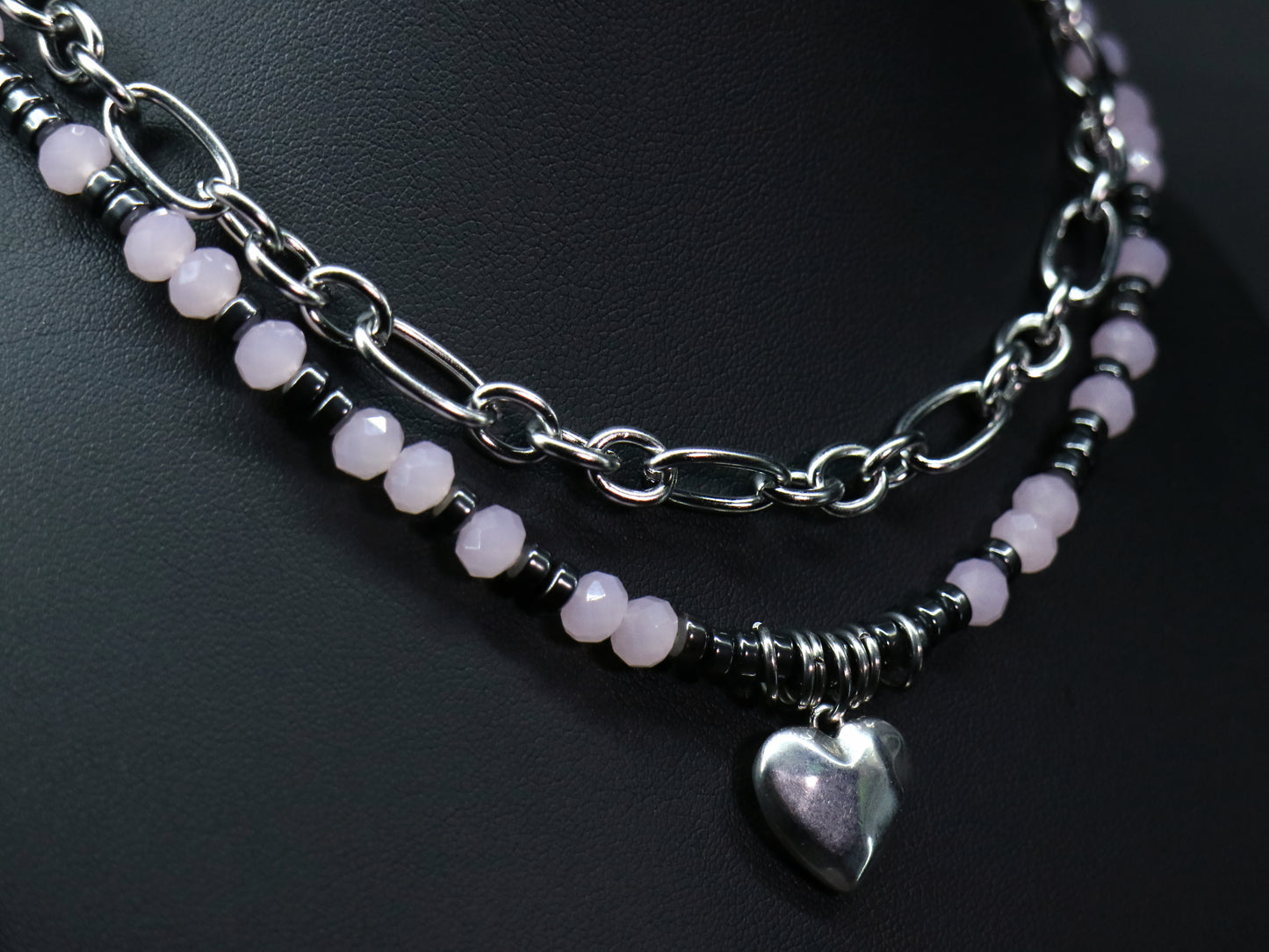 Soft Signal || Double Layer Stainless Steel Choker - Necklace || RAVEBOUND